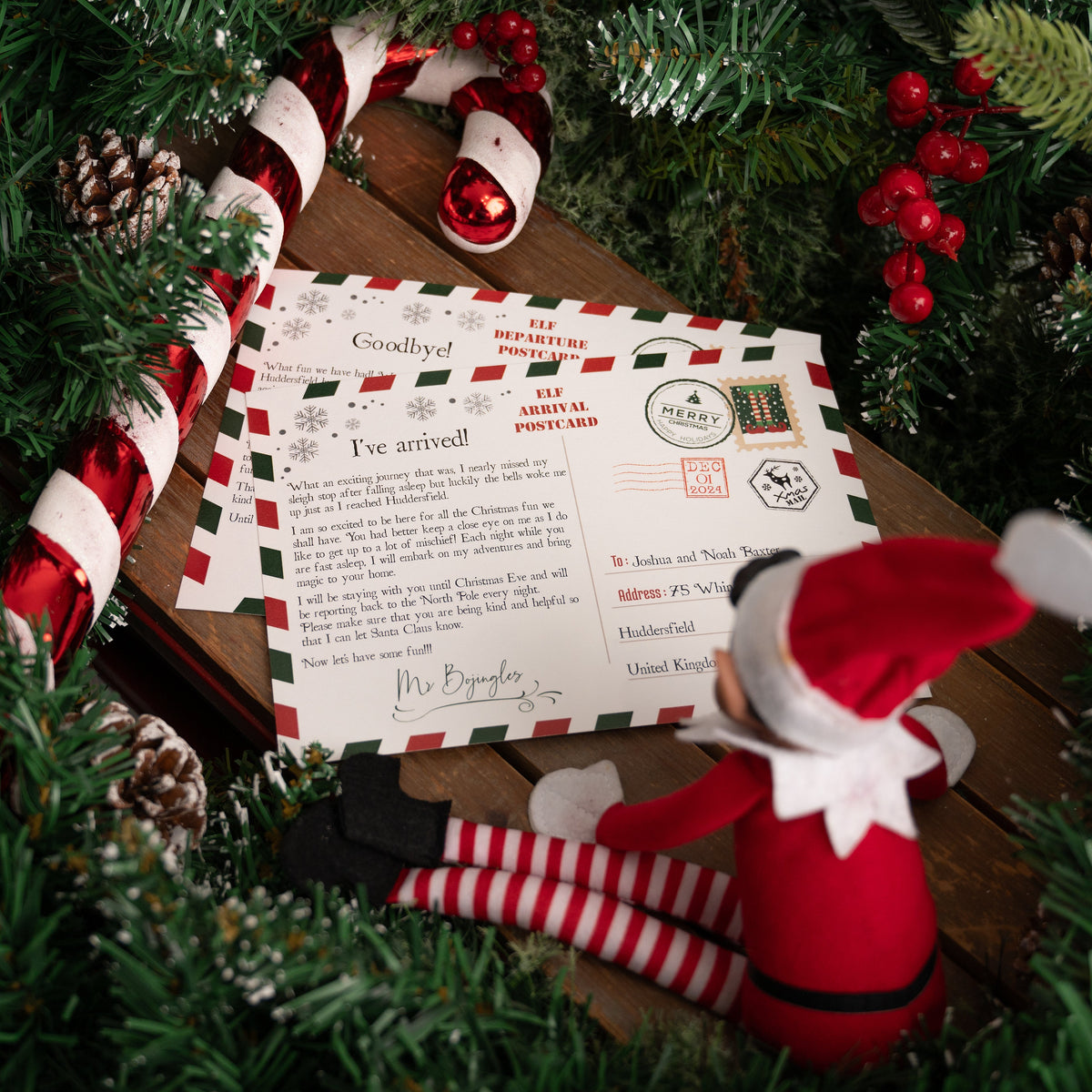 Christmas Elf | Elf On A Shelf Gifts | Elf Arrival Postcard – Porky Penguin