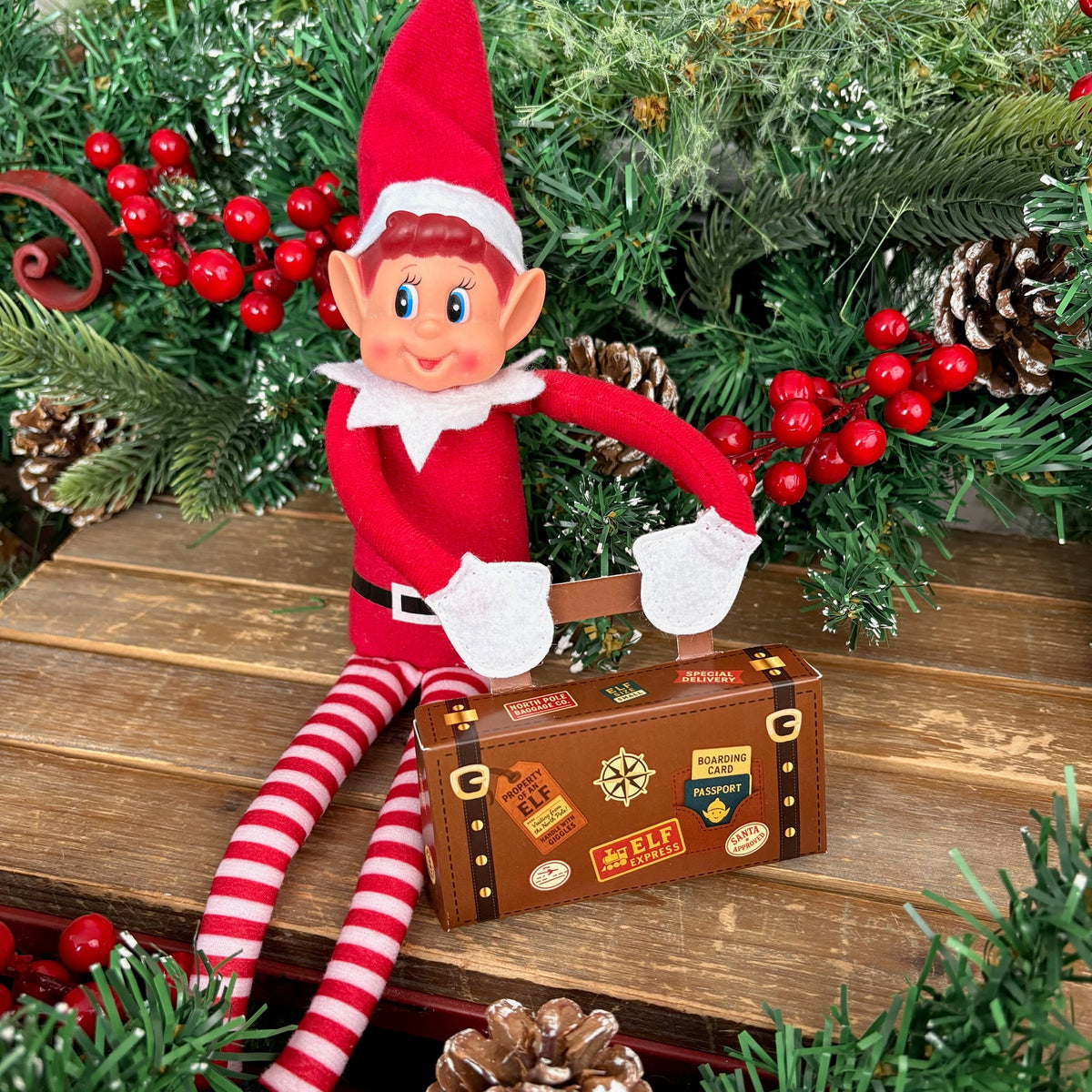North Pole Elf Suitcase – Porky Penguin