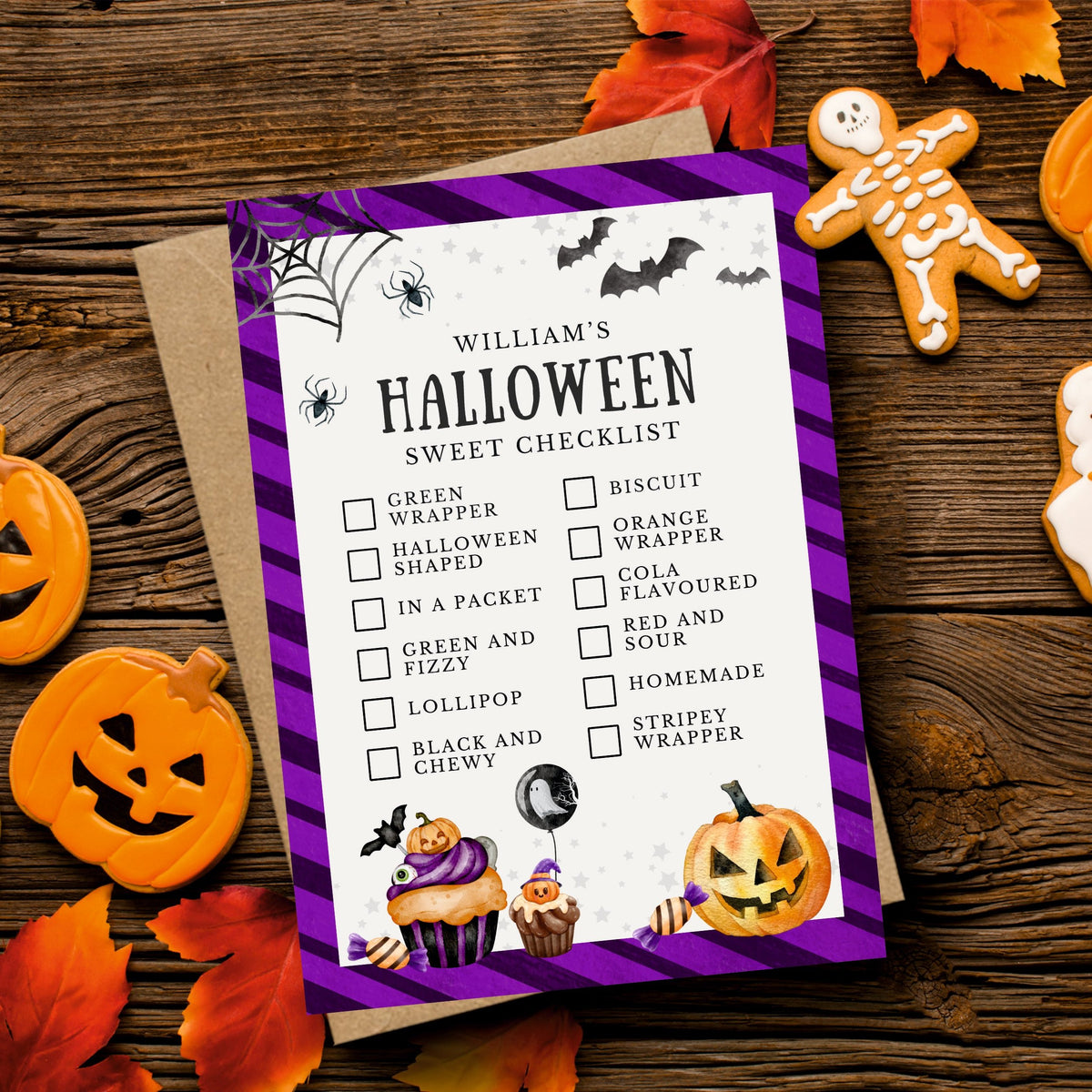 Halloween Trick or Treat Sweet Checklist – Porky Penguin
