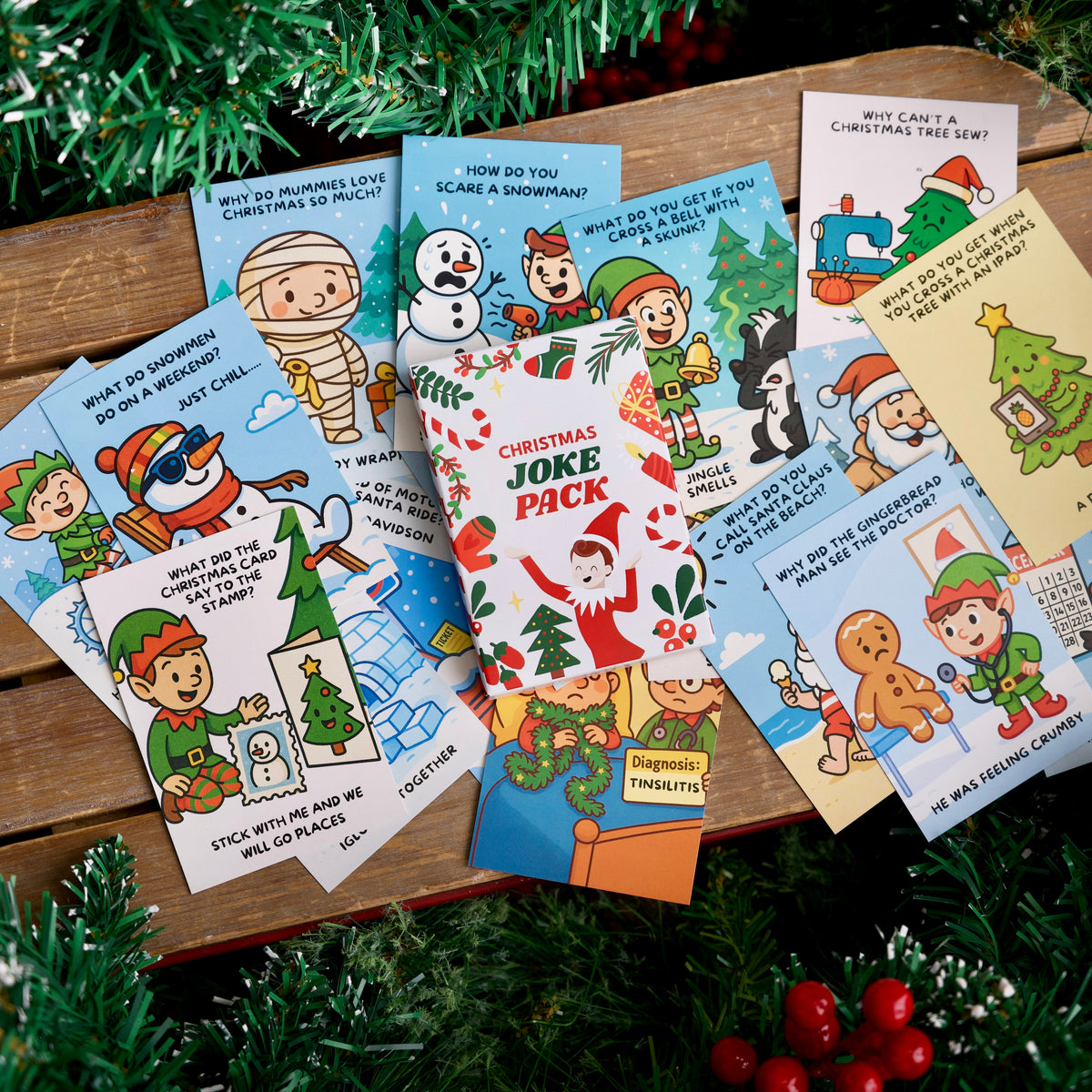 Elf Joke Cards - 2025 – Porky Penguin