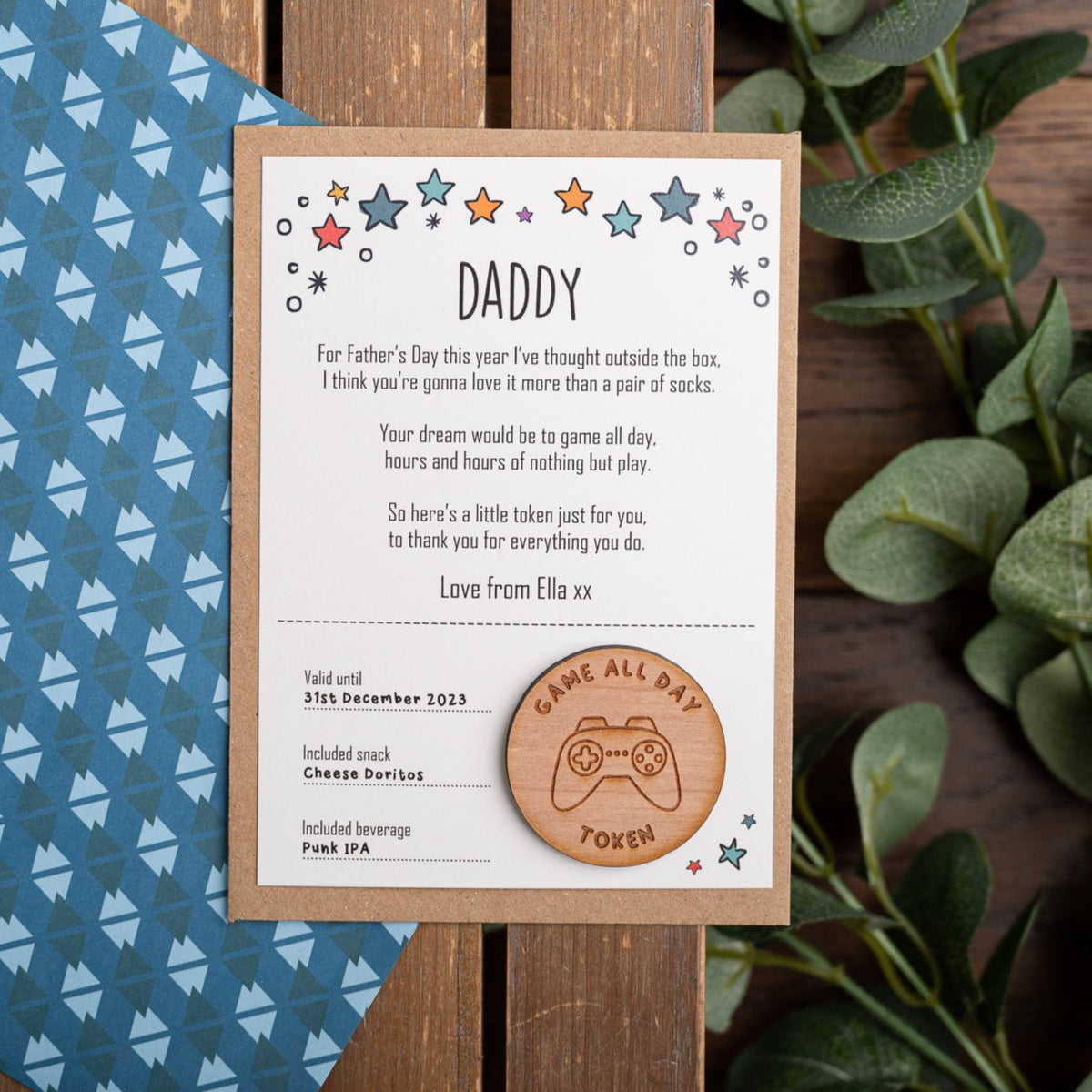 Gaming Dad Father's Day Token – Porky Penguin