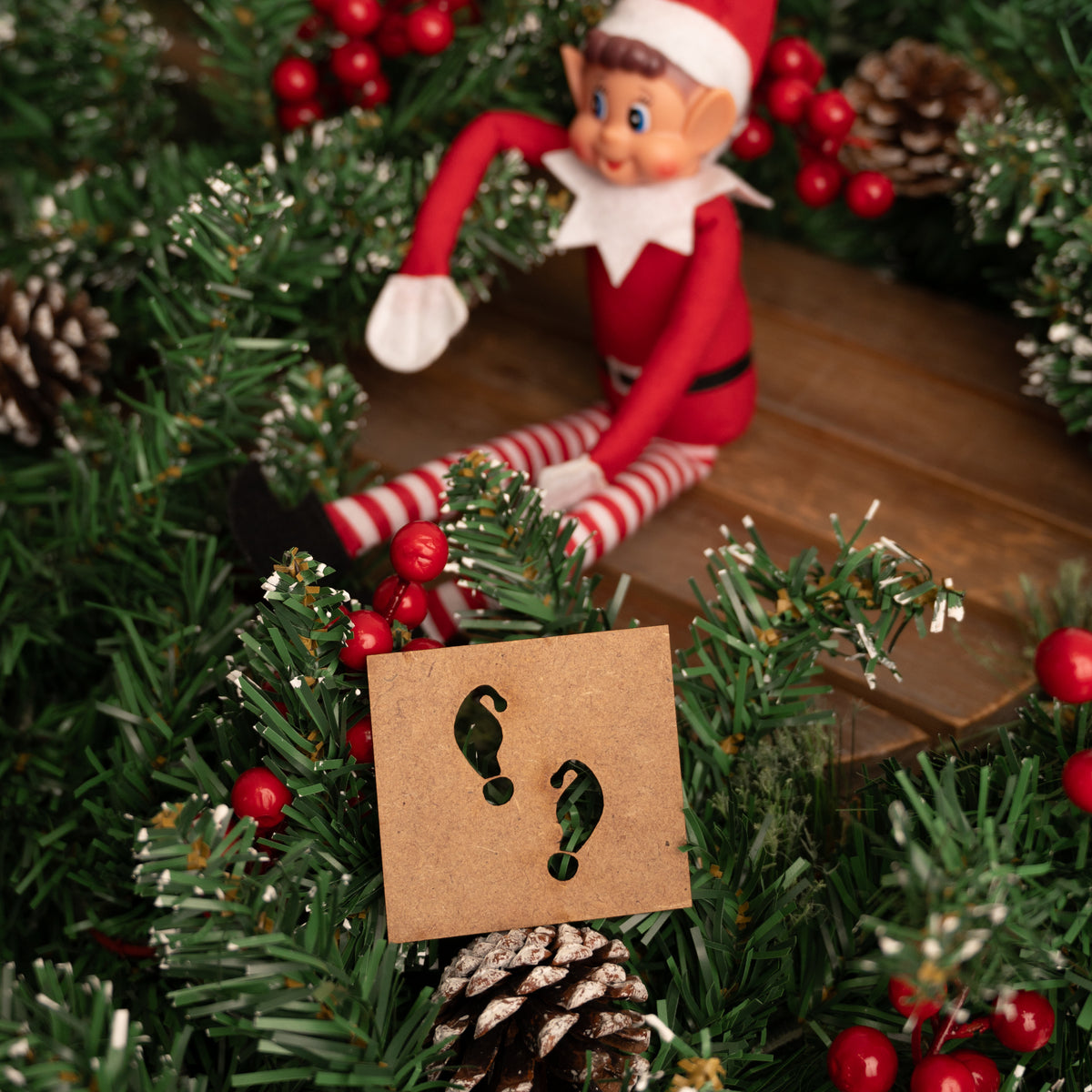 Elf Footprint Stencil – Porky Penguin