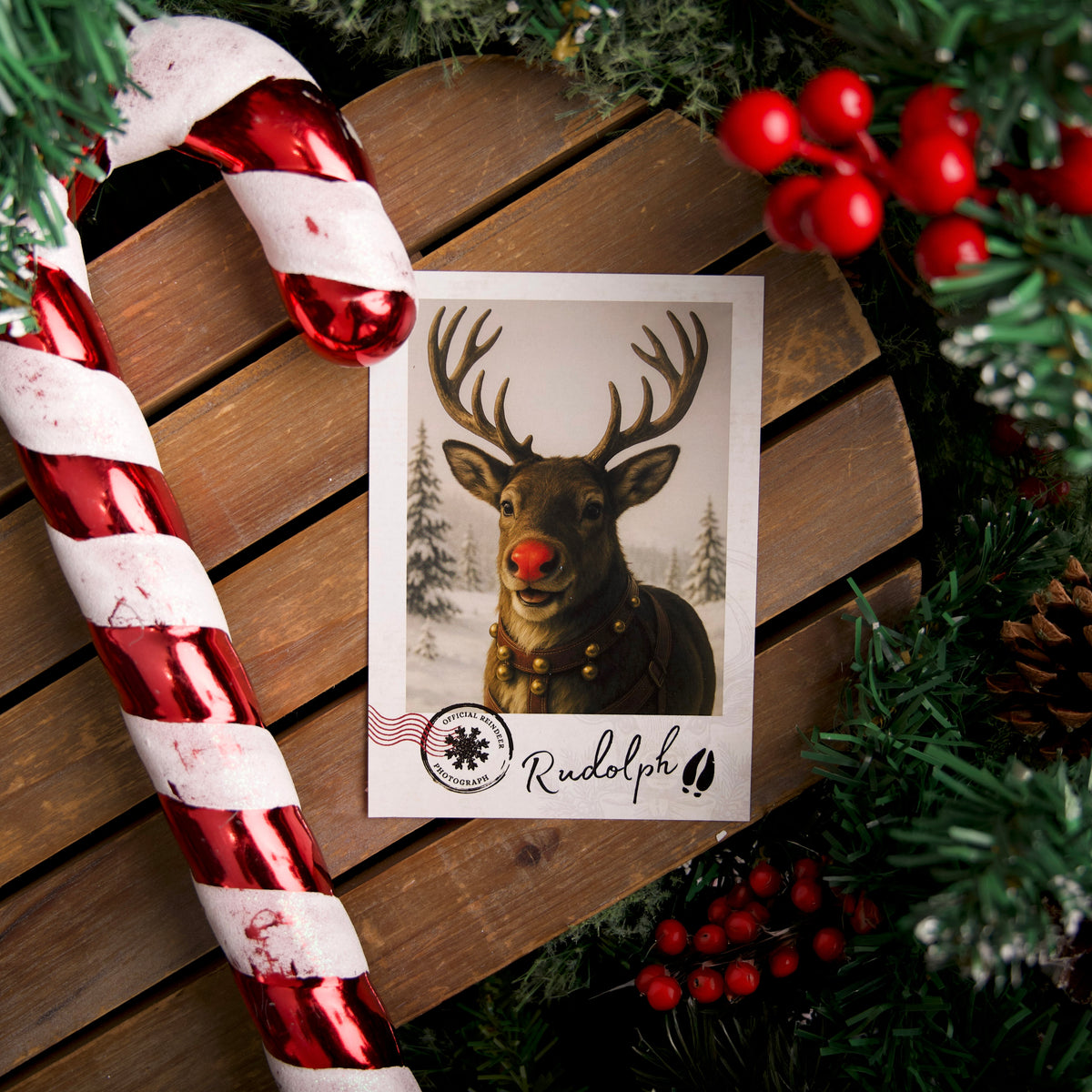 Official Signed Rudolph Photograph – Porky Penguin