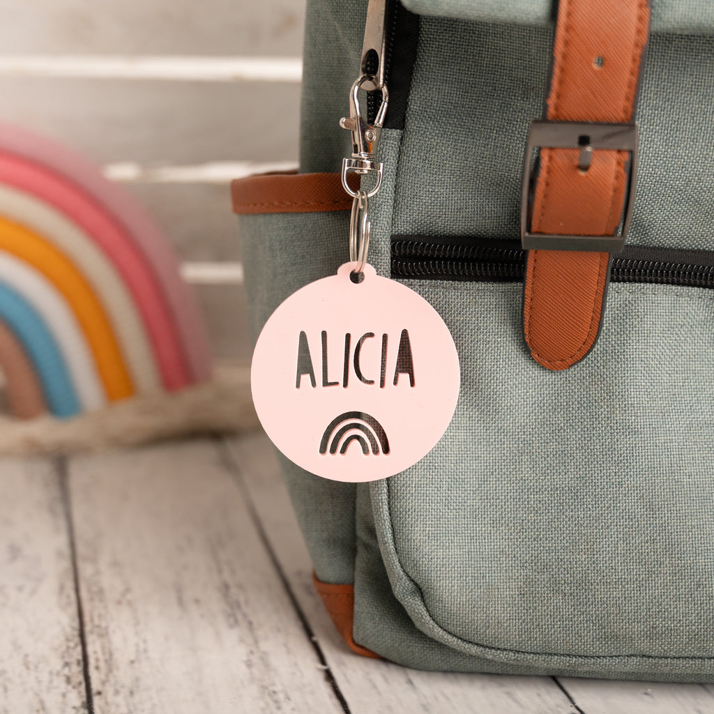 Personalised Acrylic Bag Tag – Porky Penguin