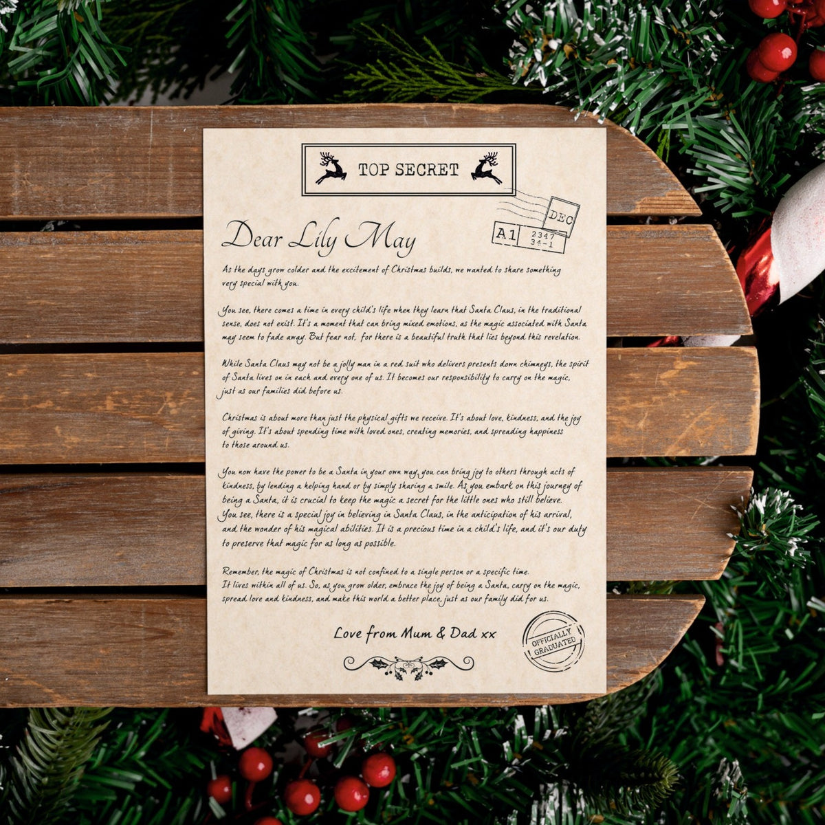 'The Truth About Santa Claus' Letter – Porky Penguin