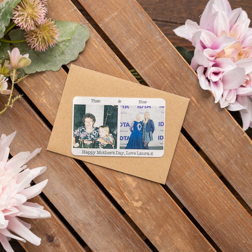 Aluminium Then & Now Wallet Card – Porky Penguin