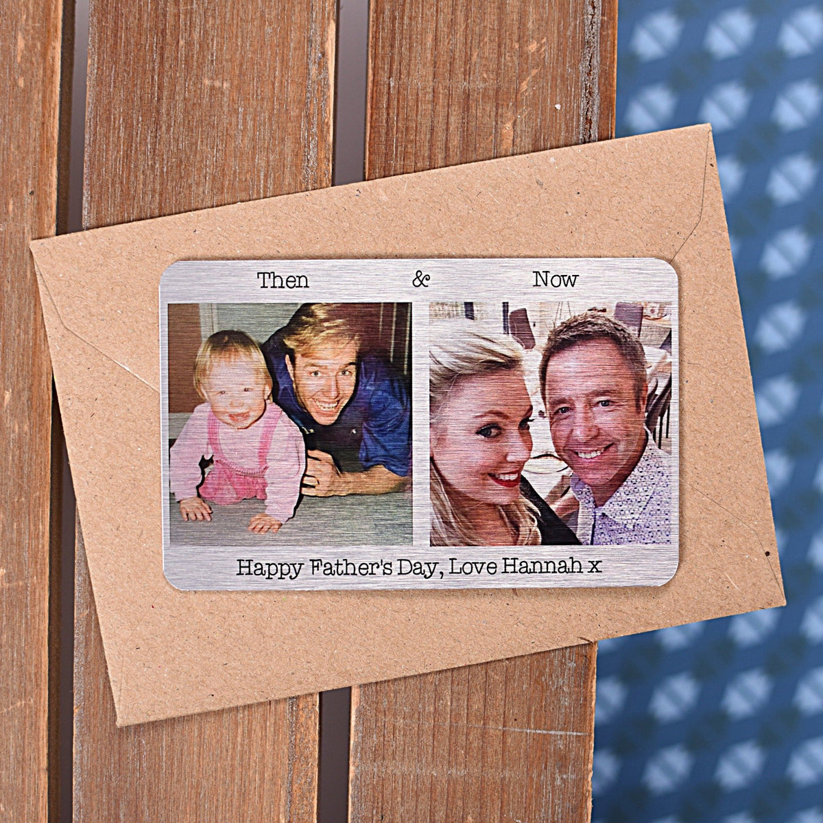 Aluminium Then & Now Wallet Card – Porky Penguin