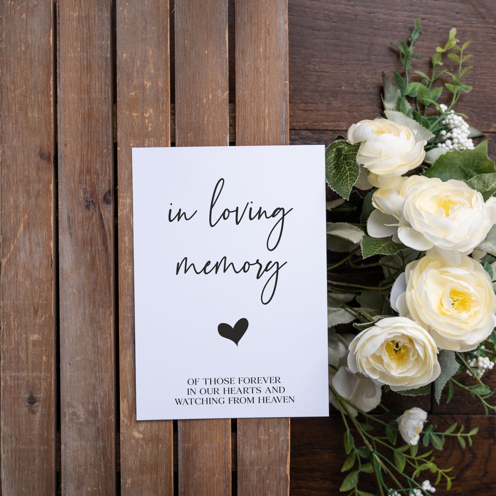 In Loving Memory At Wedding Memorial Wedding Sign // In Loving Memory